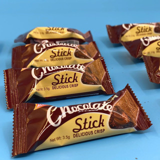 Momom Chocolate Stick Crisp Delicious Biscuit 24pcs each pack | Shopee ...