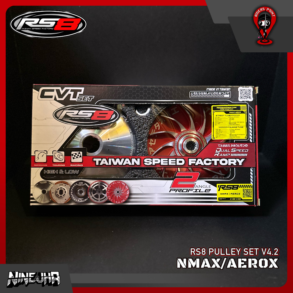 RS8 PULLEY SET V4.2 NMAX/AEROX (RED) | Shopee Philippines