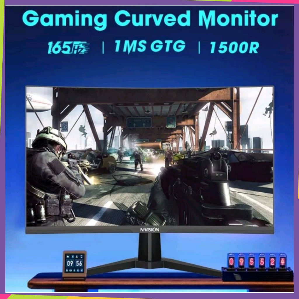 NVISION ES32G1 32 inch Curved Monitor PC Desktop Computer | Shopee ...