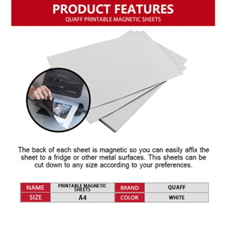 QUAFF Magnetic Printable Glossy Paper A4 (20 sheets per pack) | Shopee Philippines