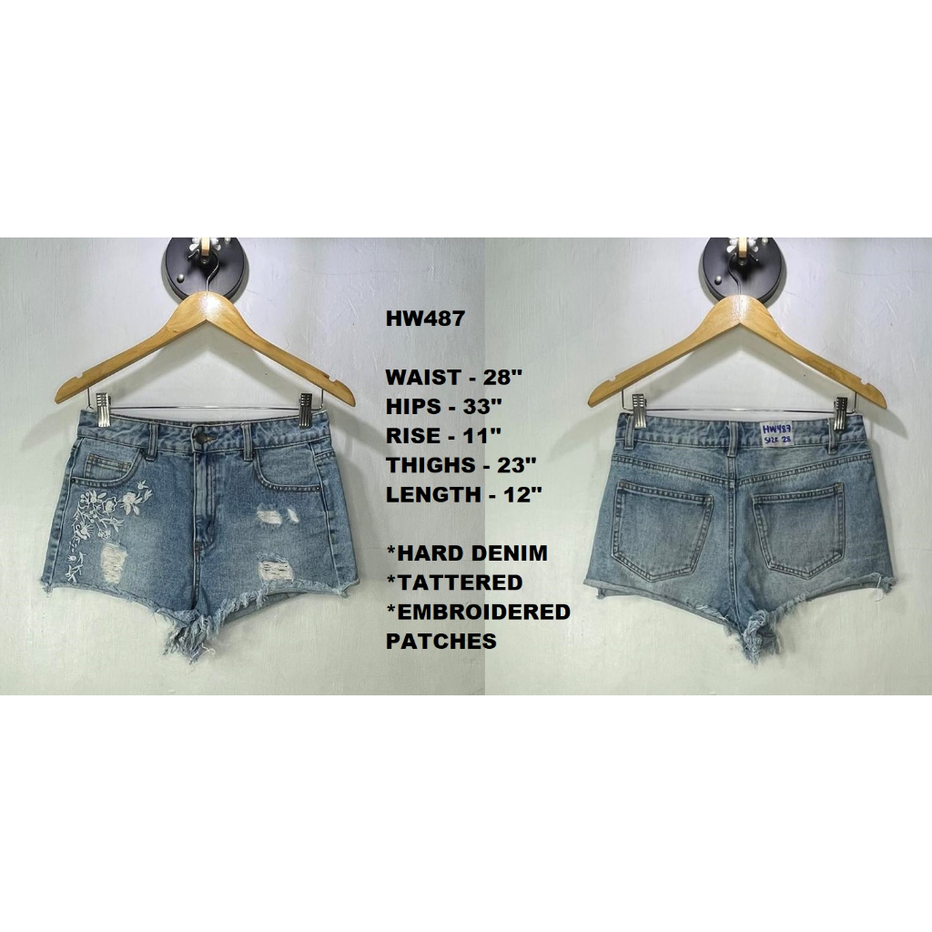 M&Z Preloved Ladies High Waist Denim Shorts Pt.1 | Shopee Philippines