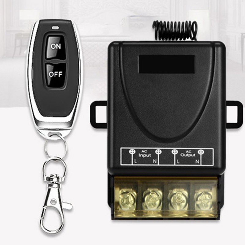 433MHz 220V Water Pump Remote Control Switch 1Ch 30A Receiver Module ON ...