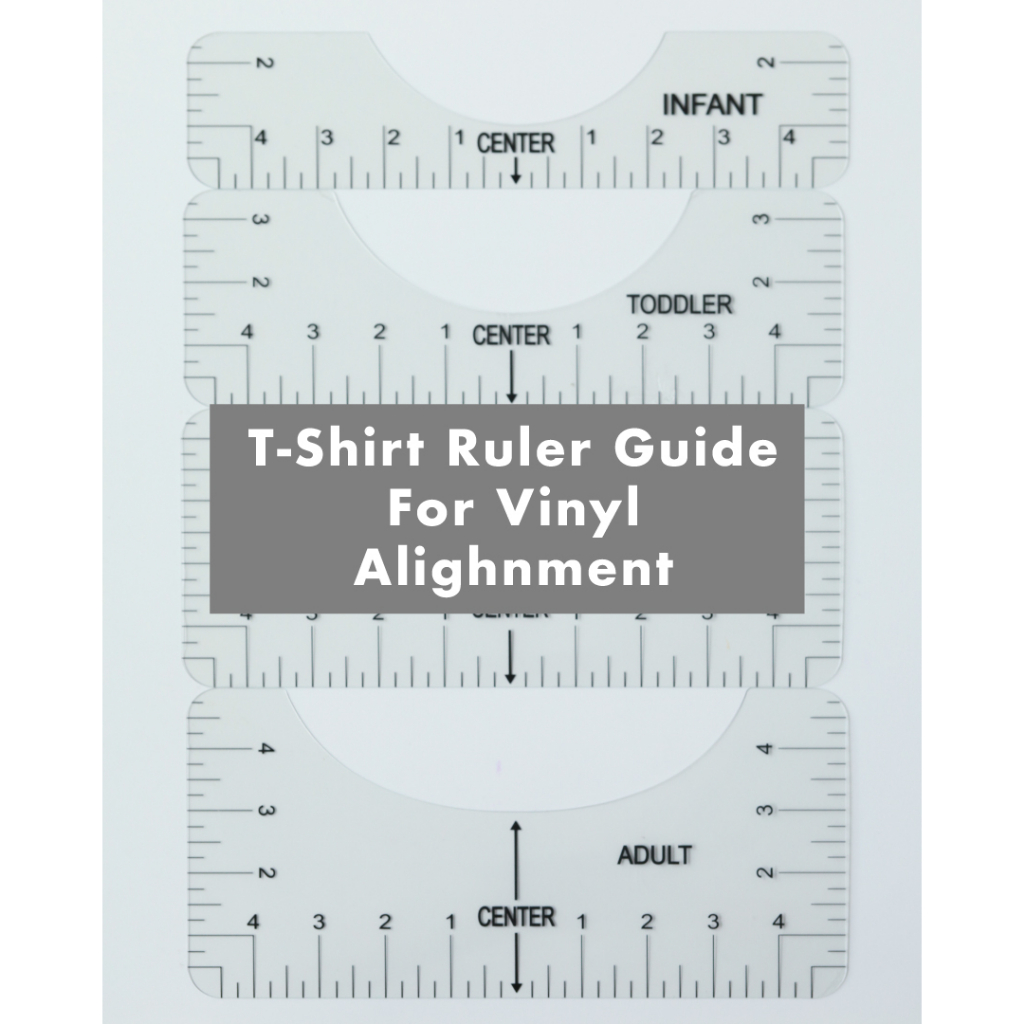 4Pcs. T-Shirt Ruler Guide for Vinyl Alignment | HTV Crafting with ...