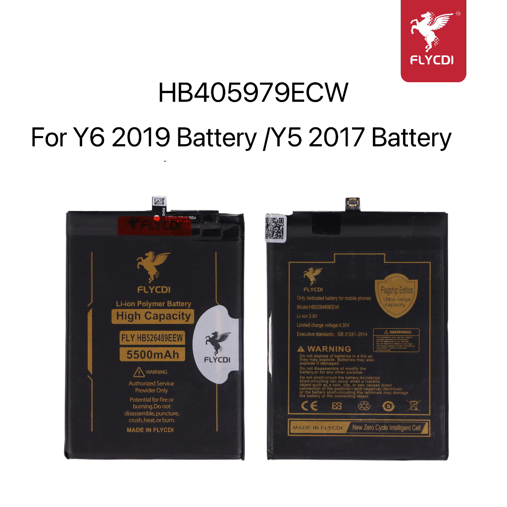 Original FLYCDL HB405979ECW Y6 2019/Y6S 2019 /Y5 2017 Battery 100% ...