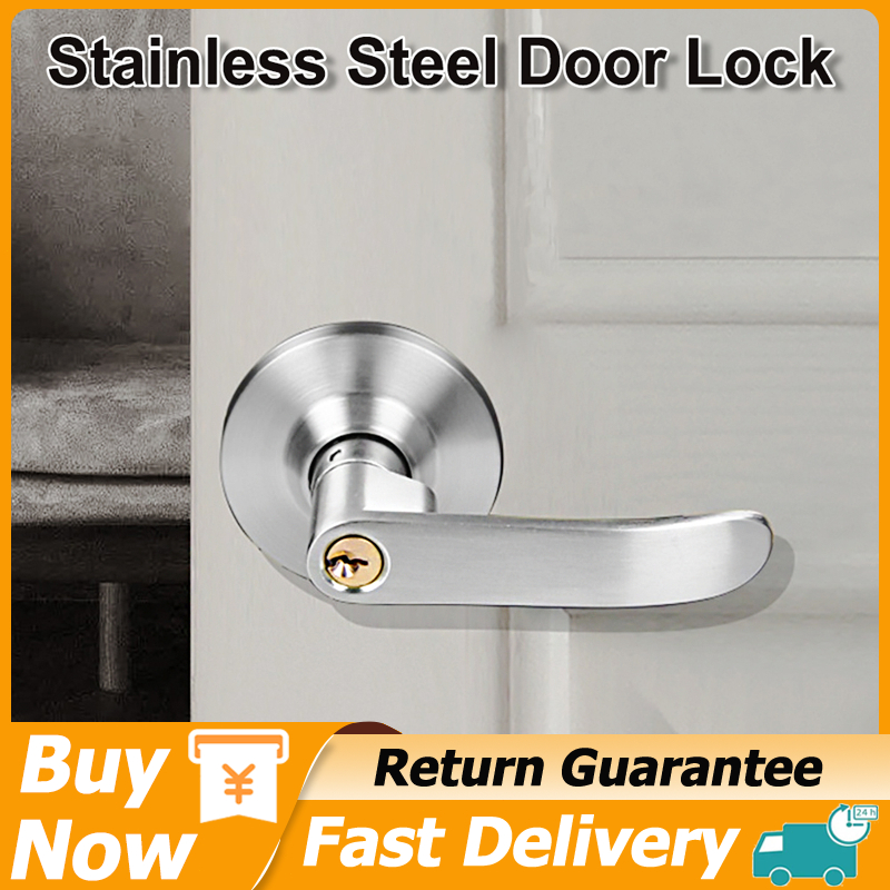CPS Cylindrical Door Lock Stainless Steel Door Knob Knob Bedroom Lock ...
