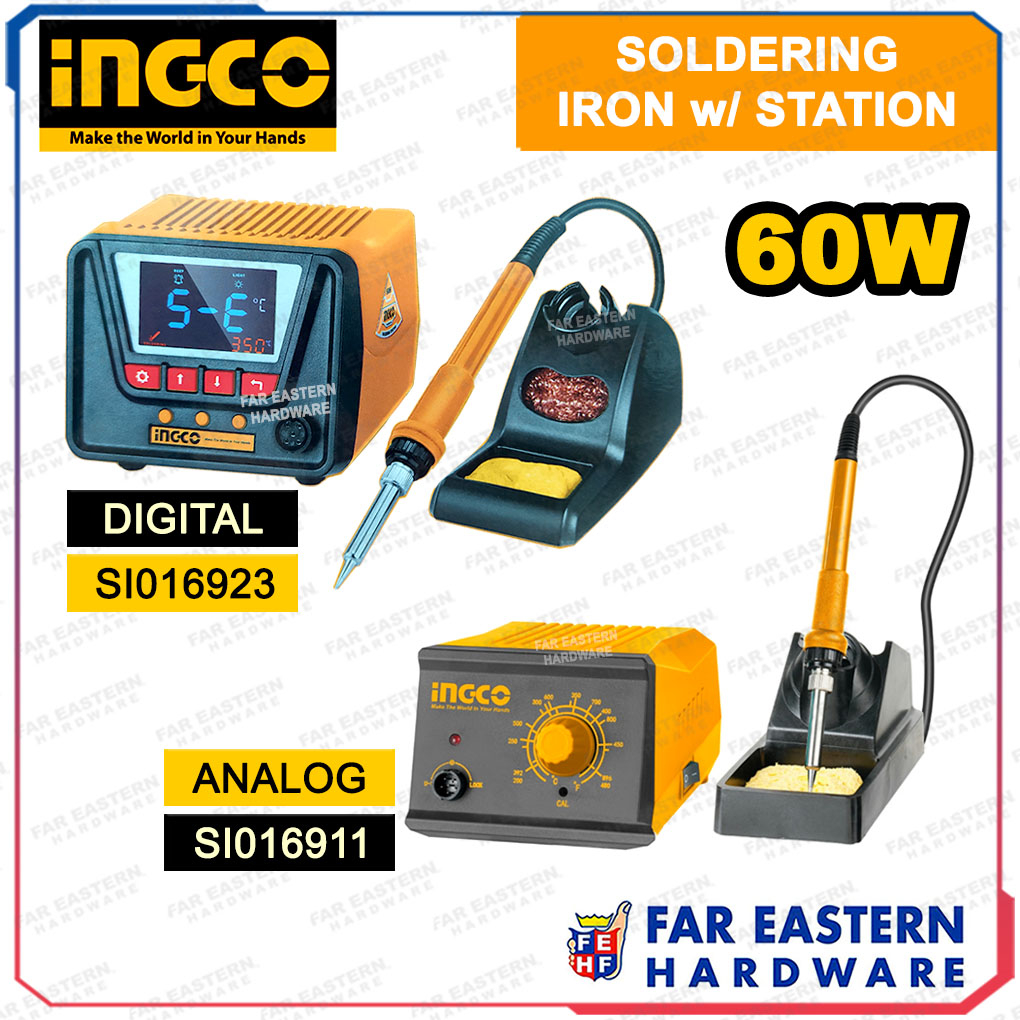 INGCO Soldering Iron w/ Station 60W Digital | Analog INHT | Shopee ...