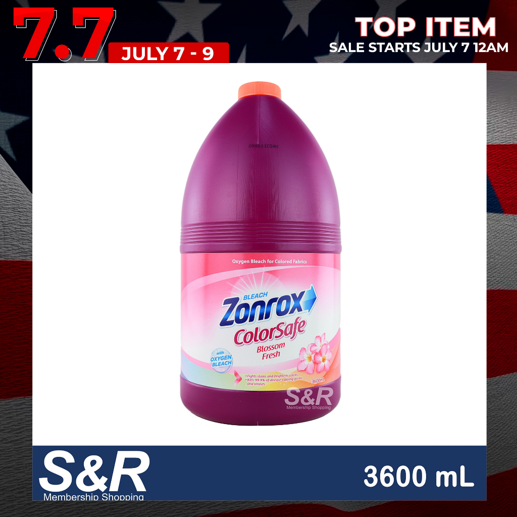 Zonrox Color Safe Blossom Fresh Bleach 3.6L | Shopee Philippines