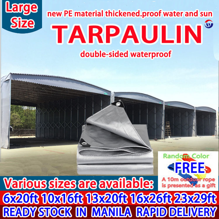 big size trapal waterproof mankapal canvas anti storm tarp raincoat ...