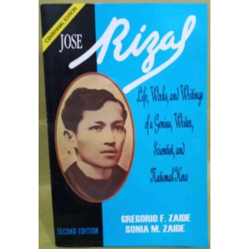 JOSE RIZAL Life Works and Writings of a genius,,,by Zaide | Shopee ...