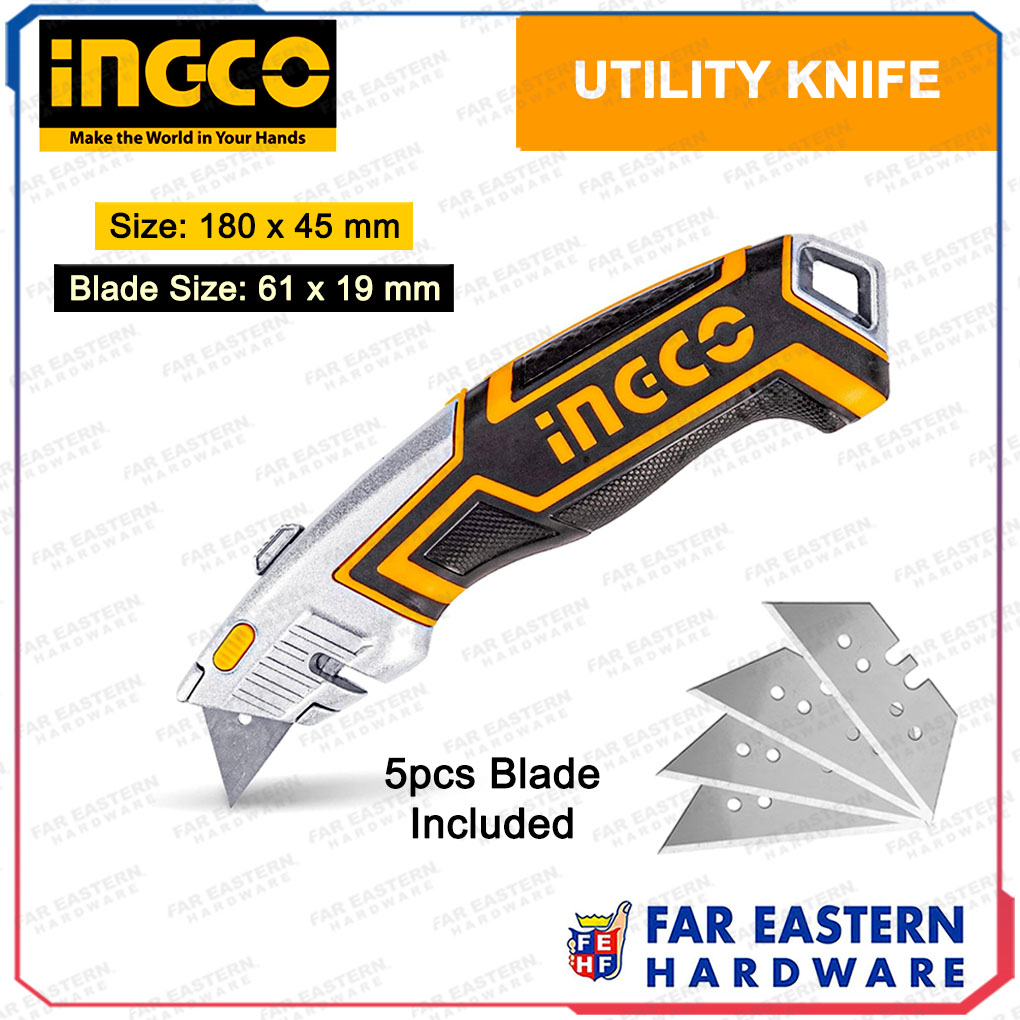 INGCO Utility Knife Cutter with Blade INHT | Shopee Philippines