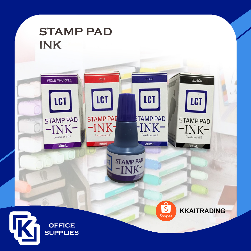 LCT Stamp Pad Ink - #1 Black/Violet (30ml) | Shopee Philippines