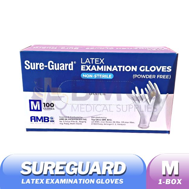 Latex Disposable Examination Gloves S/M/L - Indoplas, SureGuard ...