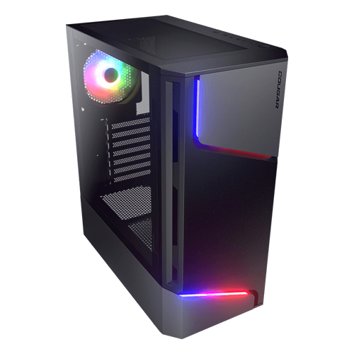 COUGAR MX360 RGB MID-TOWER GAMING CASE W/ TG /1*ARGB FAN (ATX) | Shopee ...