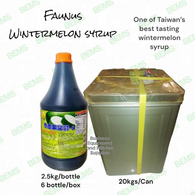 FAUNUS Wintermelon syrup Taiwan best seller Winter flavor for milktea 2.5kg | Shopee Philippines
