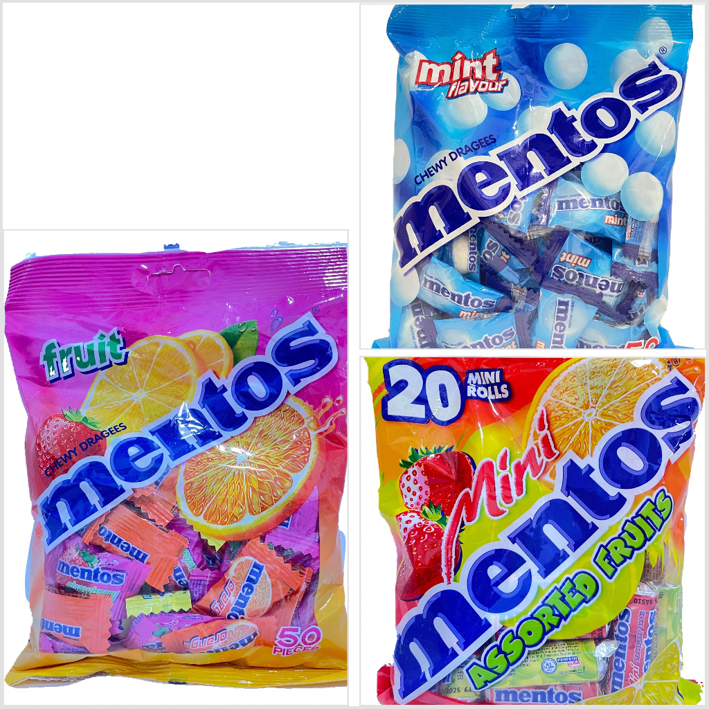 MENTOS BAG (MINI ROLLS/CHEWY DRAGEES) | Shopee Philippines