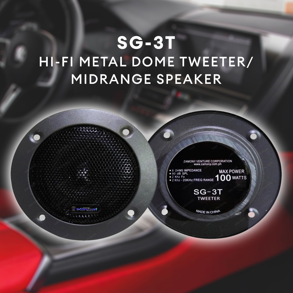(SG-3T) - Professional Hi-Fi Metal Dome Tweeter / Hi-Fi Midrange ...