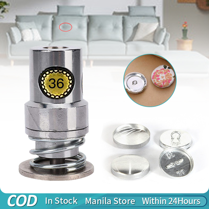 36L Fabric Cover Button Mold 100 Sets 36# Cover Buttons Kit DIY ...