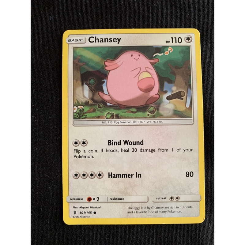 Chansey Pokemon card 101/145 common | Shopee Philippines
