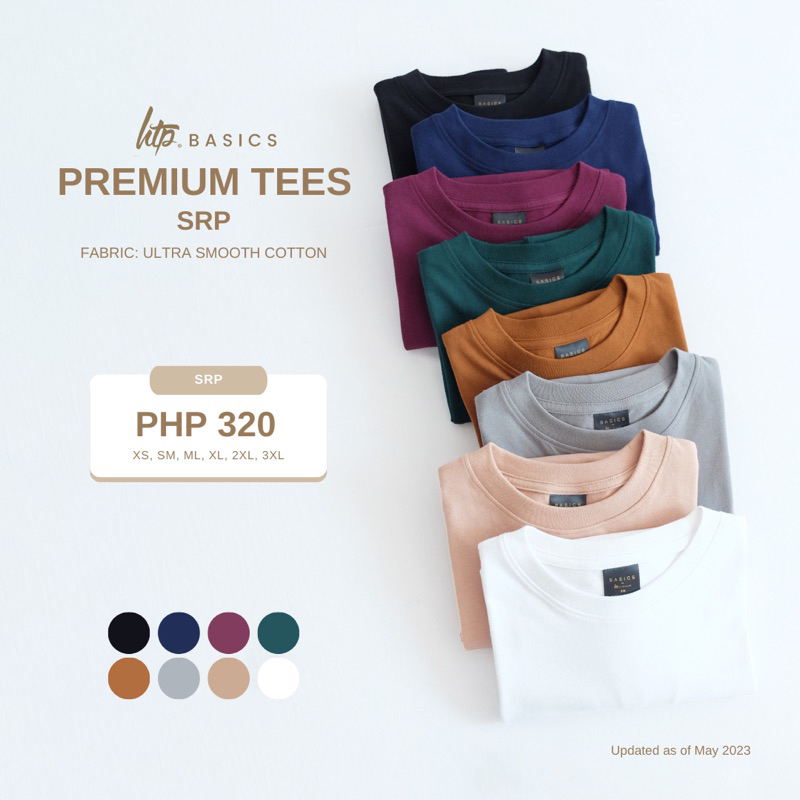 HTP Basics Premium Tees Ultrasmooth for MEN (New Colors) | Shopee ...
