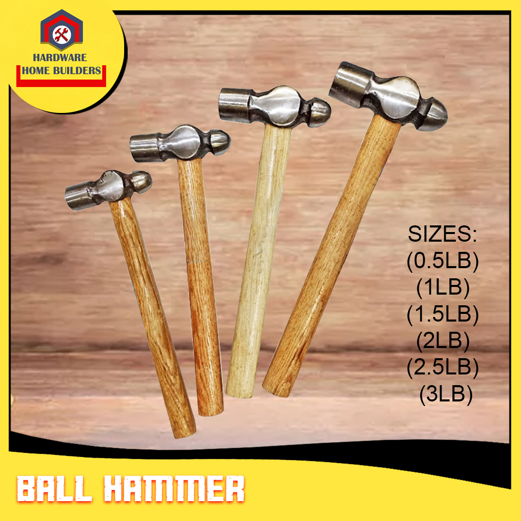Ball Hammer/Ball Pein Hammer Wood Handle | Shopee Philippines