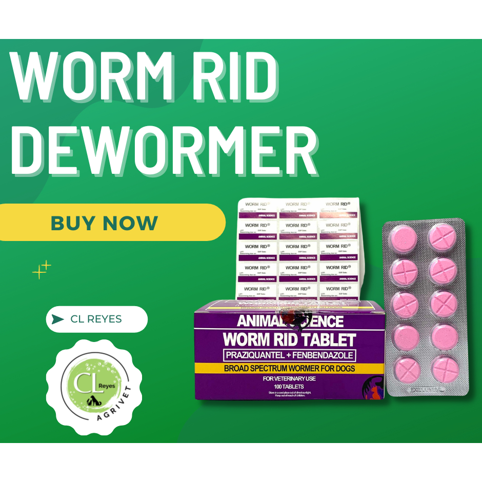 [CL REYES] Animal Science Worm Rid Tablet Dewormer for Dogs with ...
