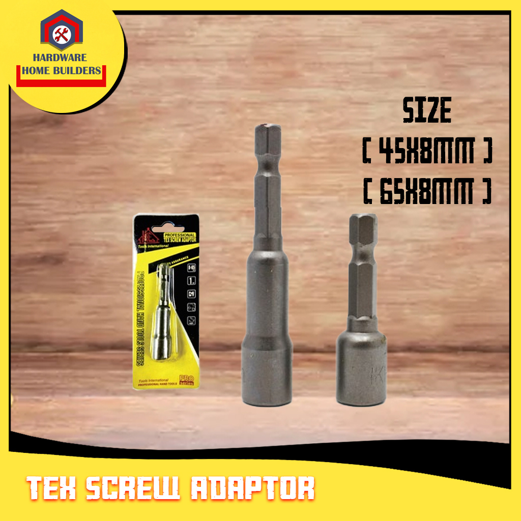 TEX SCREW ADAPTOR/MAGNETIC NUT DRIVERS (45*8/65*8) SOLD PER PIECE ...