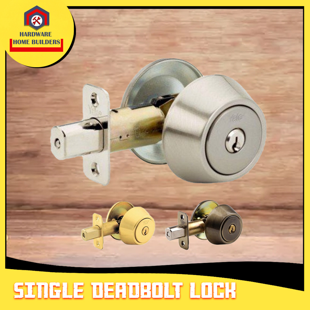 RDR/DEAD BOLT High Security Single Cylinder Deadbolt Lock Entrance Lock ...