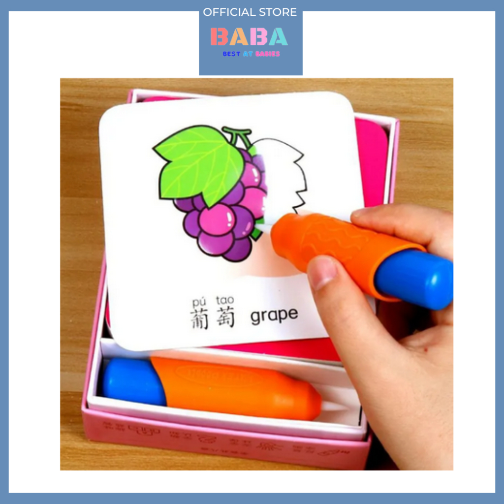BABA Magic Doodle Flash Cards Kids Early Educational Toys Water ...