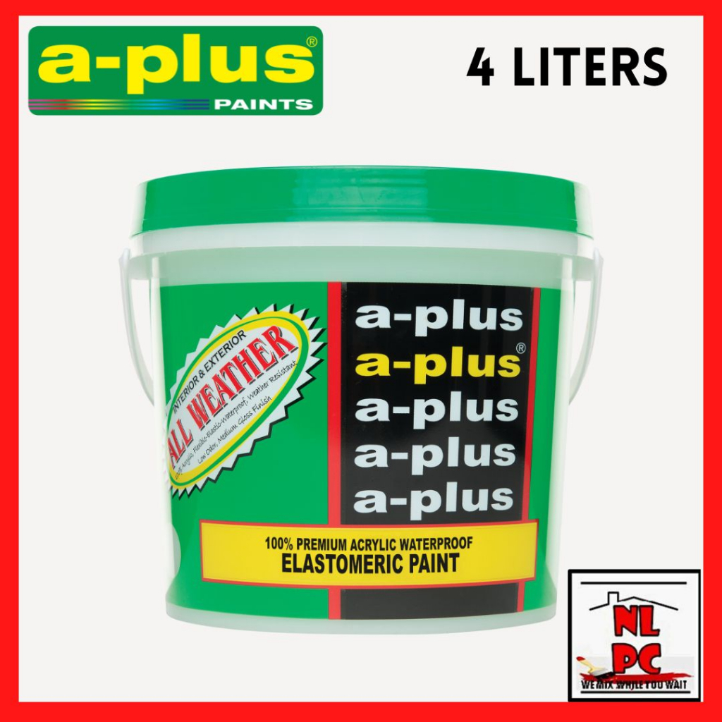A-PLUS ELASTOMERIC PAINT 4 LITERS | Shopee Philippines