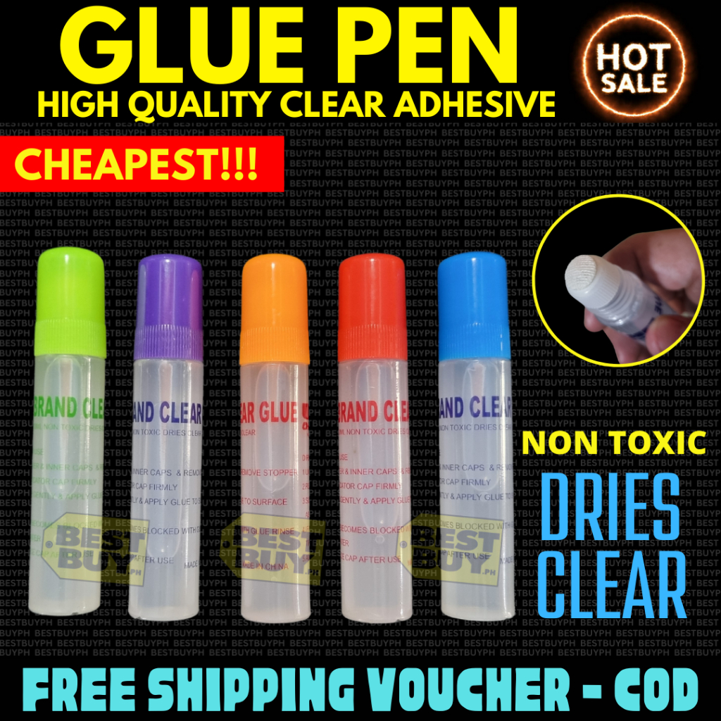 Clear Glue Pen with Sponge Tip CHEAPEST | Shopee Philippines