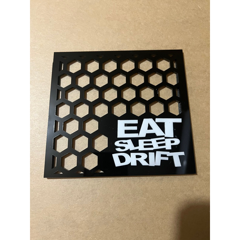 eat sleep drift boltless acrylic radiator cover for honda click v1 v2 ...