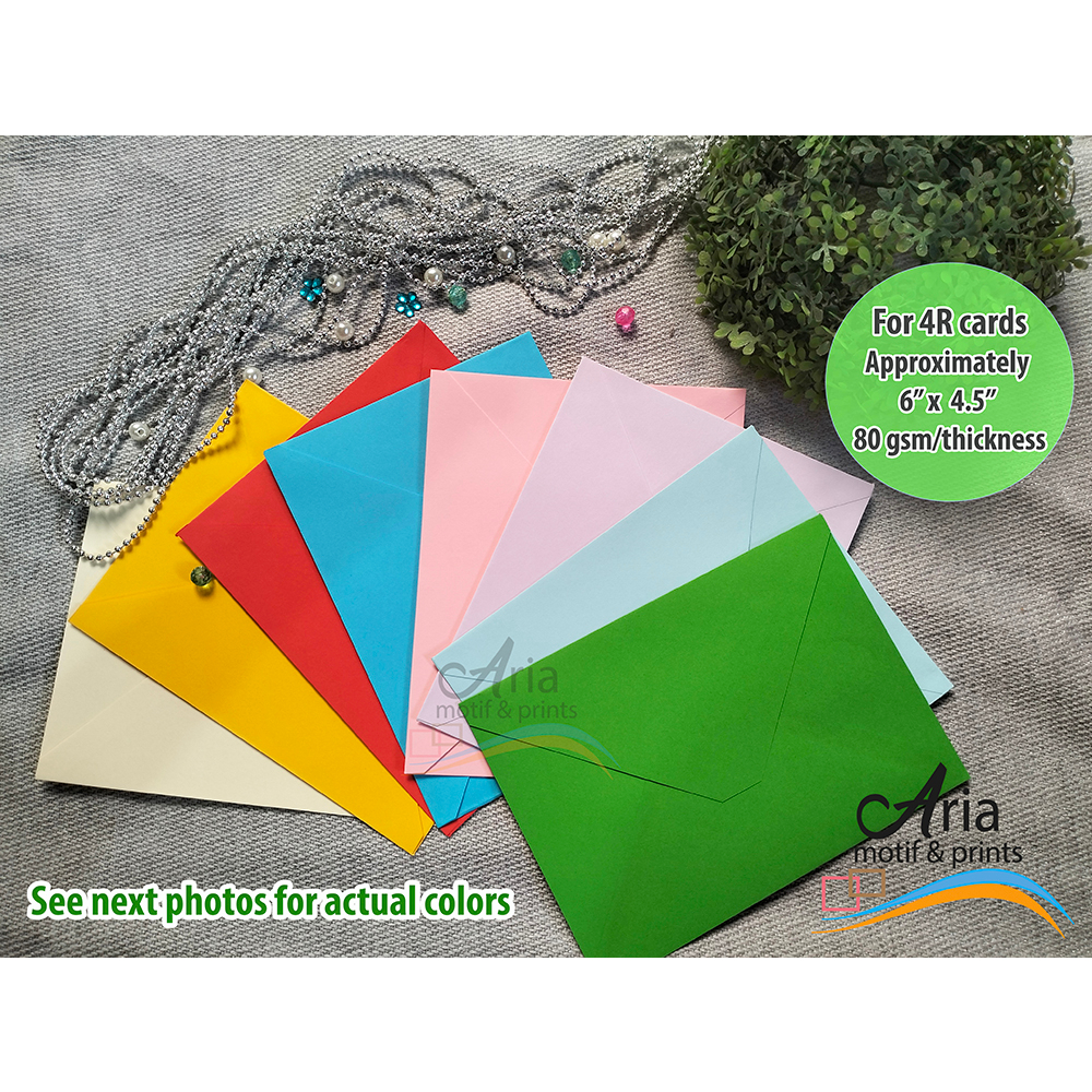 envelopes for 4r invitation cards sold per pack | Shopee Philippines