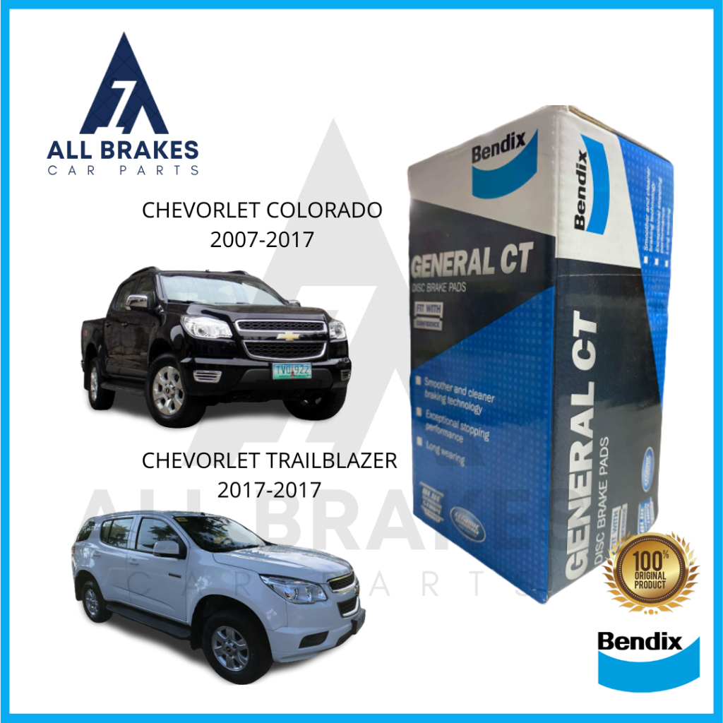 Bendix Brake Pad Front for Chevrolet TRAILBLAZER, COLORADO 2007-2017 ...