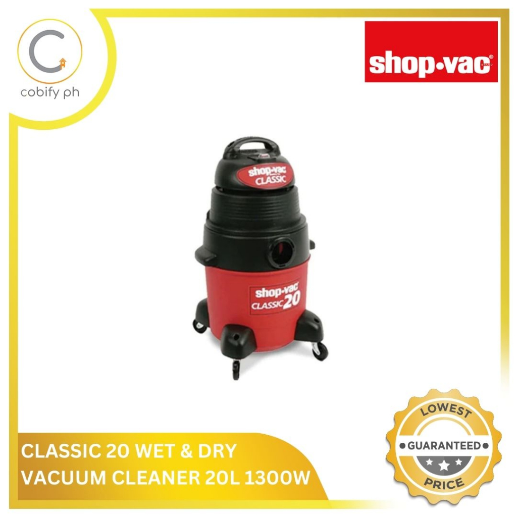 Shopvac Vacuum Cleaner Wet/Dry Classic 20 20L 1300W | Shopee Philippines