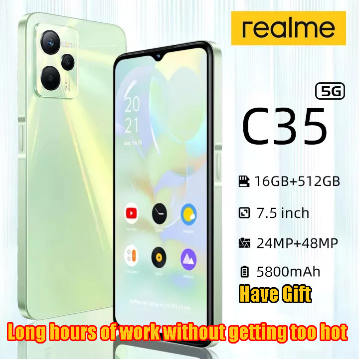 Realme C35 Smart phone AI Triple Camera 5000mAh Massive Battery ...