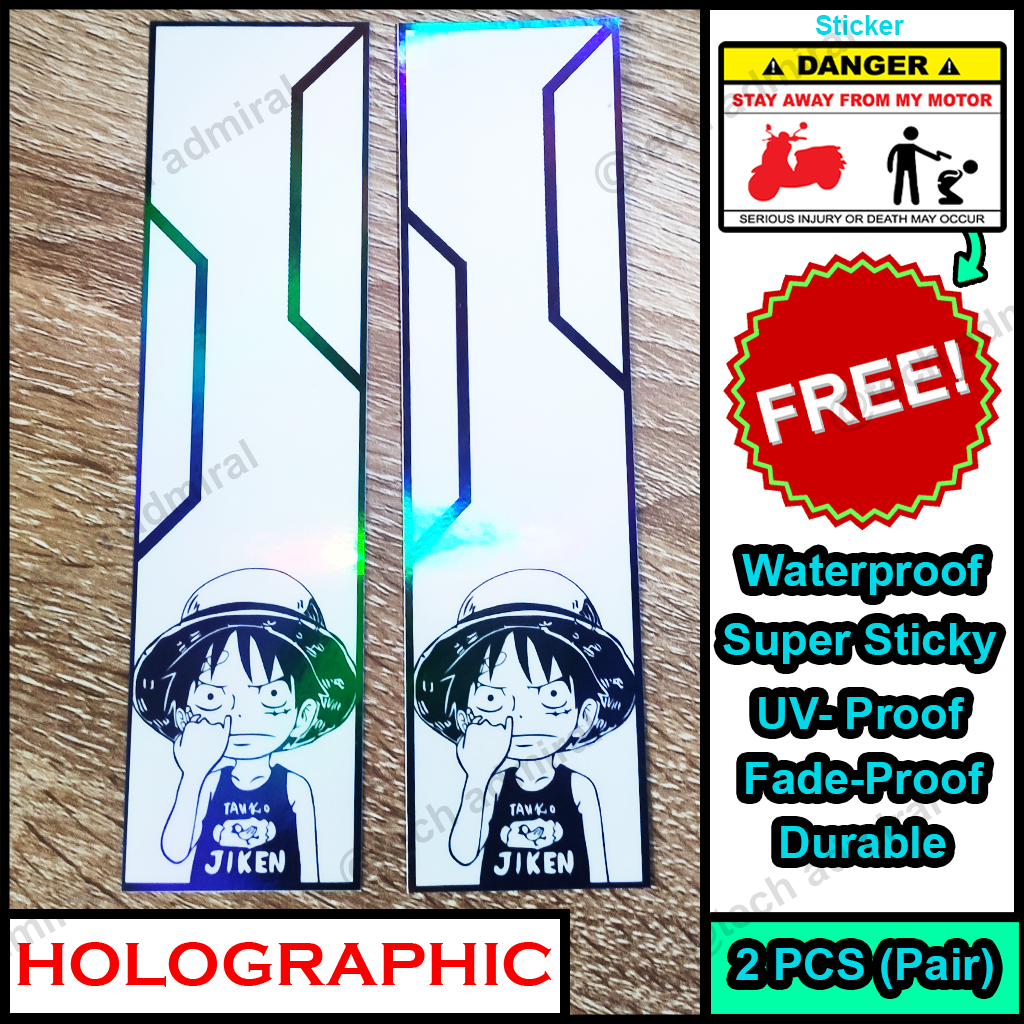 Top Box Sticker Waterproof Luffy Bully (HOLOGRAPHIC) | Shopee Philippines