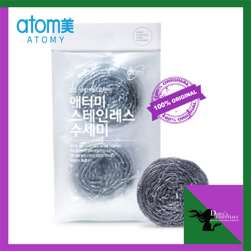 Atomy Multipurpose Korean Stainless Steel Sponge Scrubber (2pcs ...