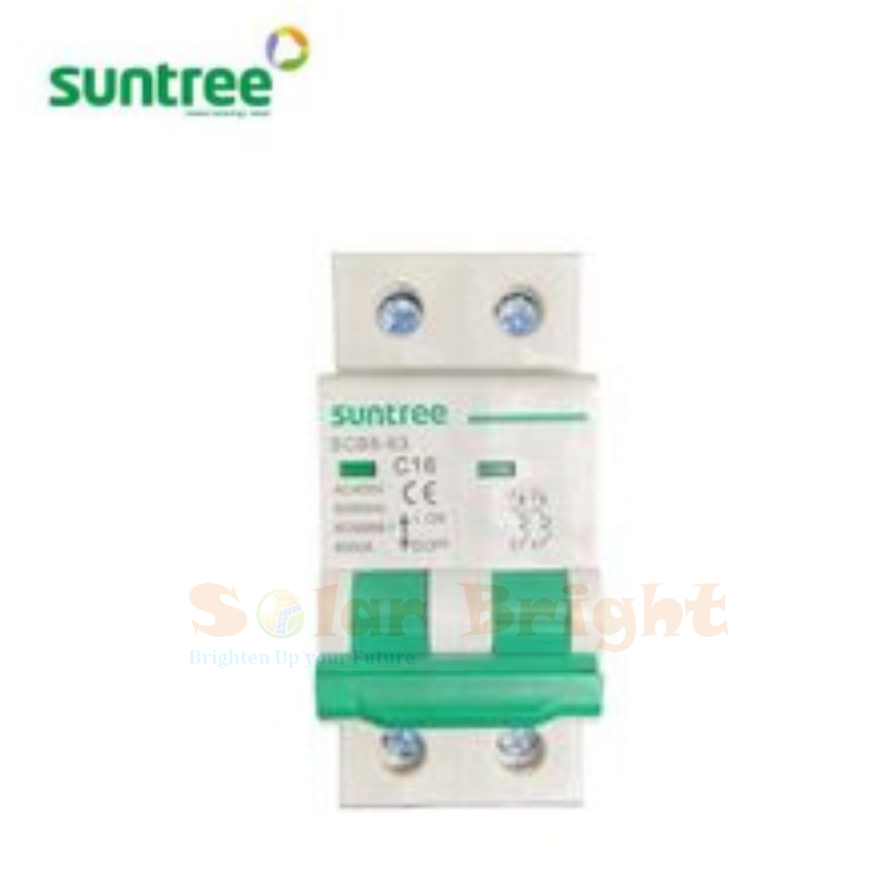 SUNTREE AC MCB 230V AC 6A 10A 16A 20A 32A 40A 50A 63A DIN RAIL TYPE Miniature Circuit Breaker ...