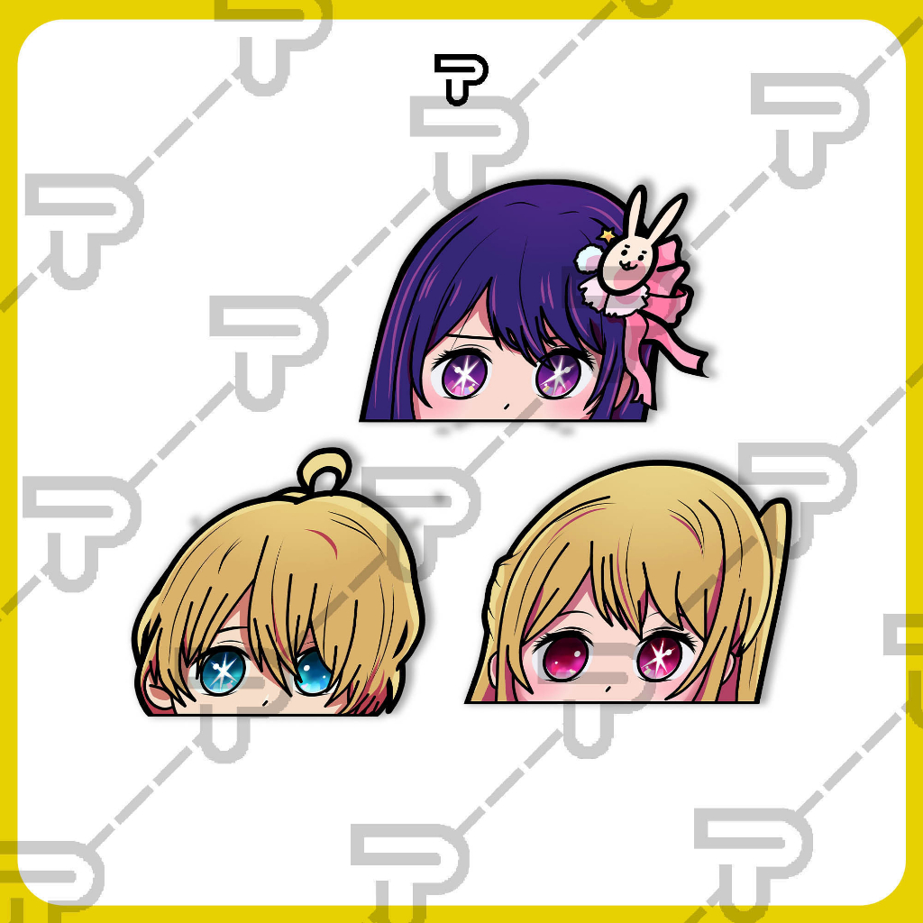 Oshi no Ko | Hoshino Ai | Vinyl Peeker Sticker | Waterproof | Printara ...