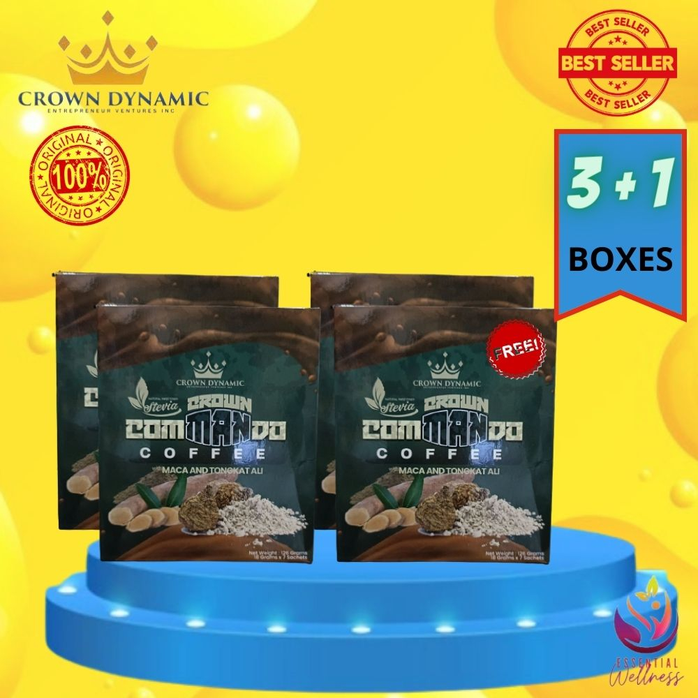 [3 + 1] AUTHENTIC CROWN COMMANDO COFFEE WITH MACA AND TONGKAT ALI ...