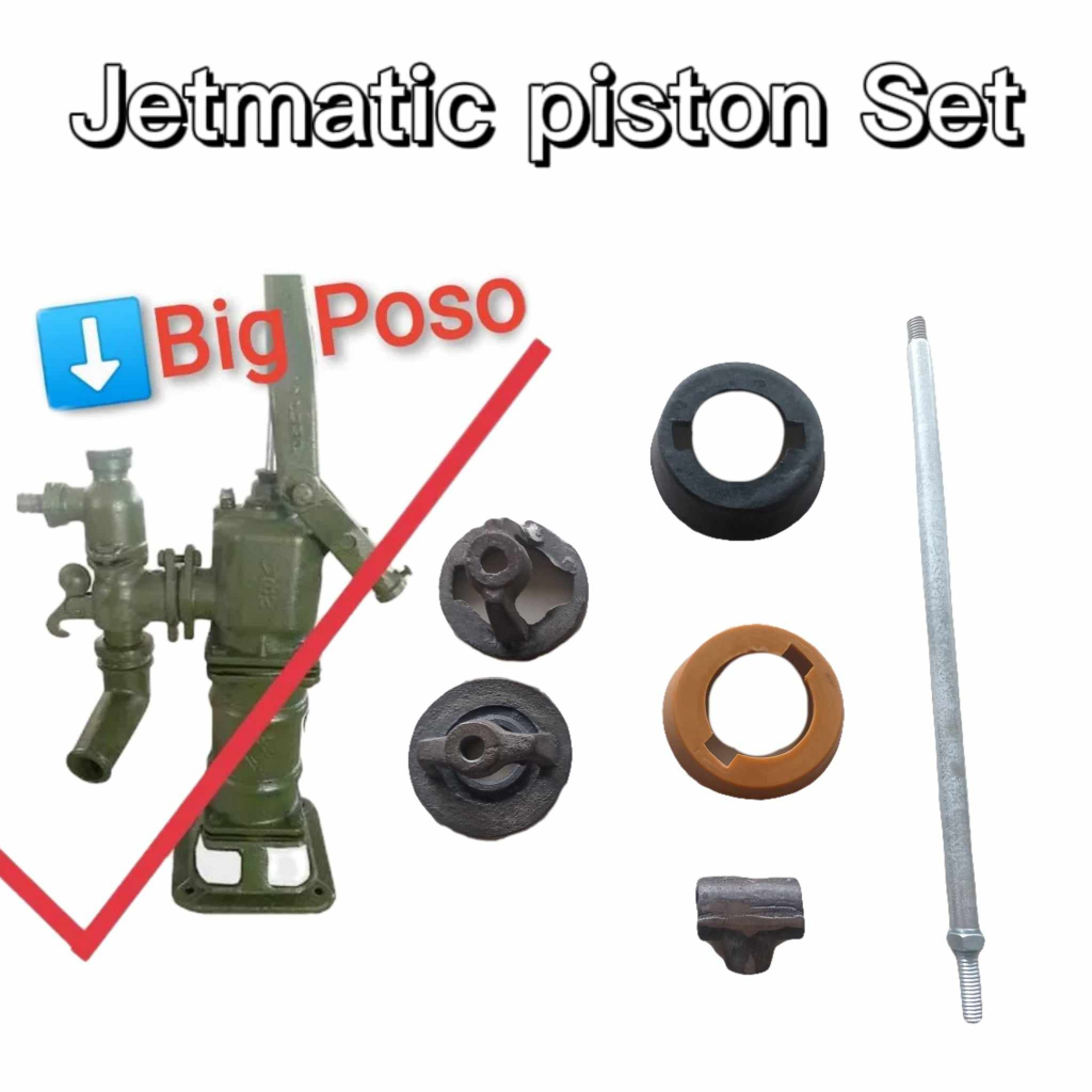 Jetmatic Piston Set BIG | Galvanized | | Shopee Philippines