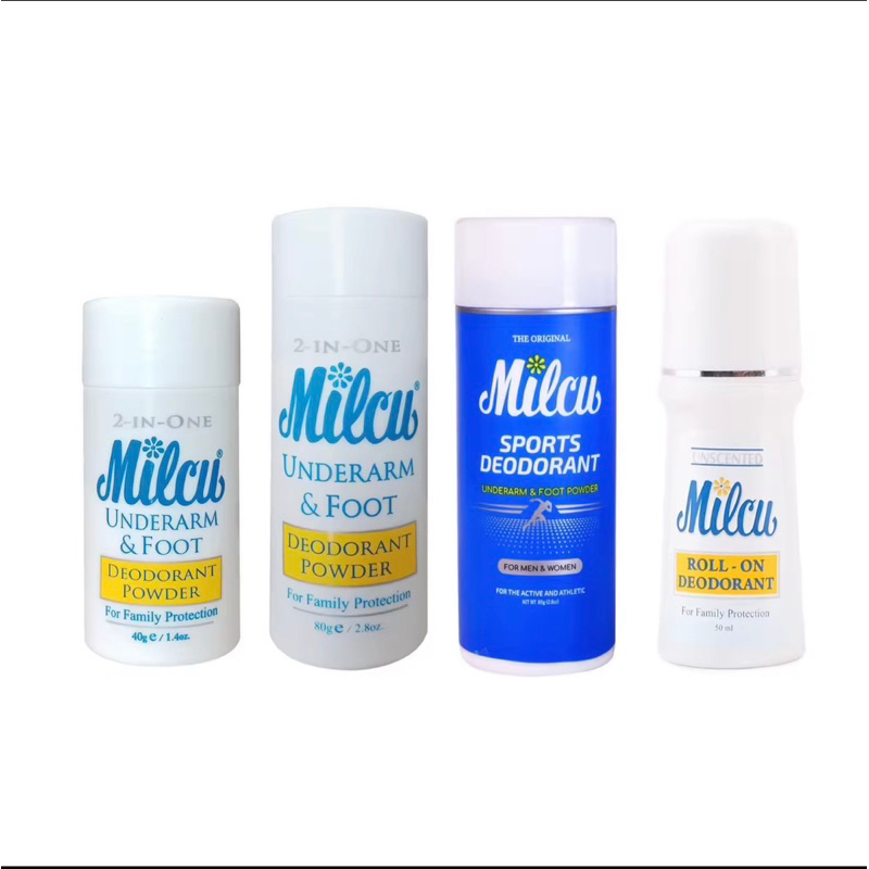 Milcu Underarm and Foot Deodorant Powder/ Sports Deodorant/ Underarm ...