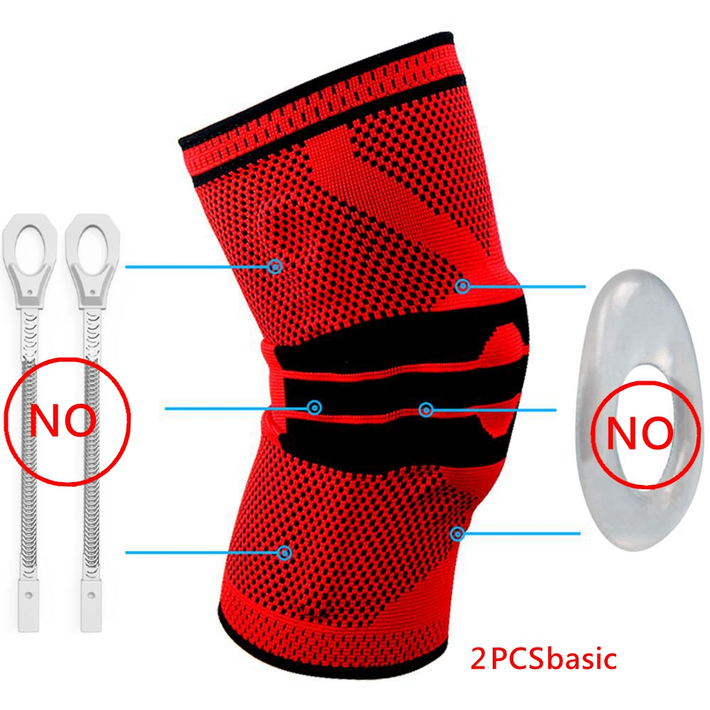 1PCS Sports knee pads silicone spring knee pads elastic knee pads ...