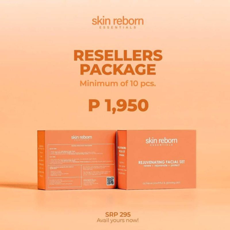 BUY10 - SKIN REBORN REJUVENATING SET ( RESELLER'S PACK) | Shopee ...