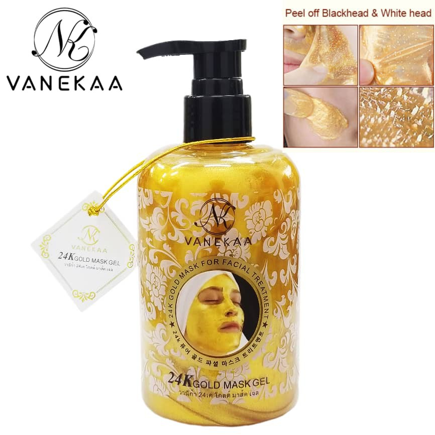 Authentic Vanekaa Thailand 24K Gold Mask Unisex Cream Soothing Gel ...