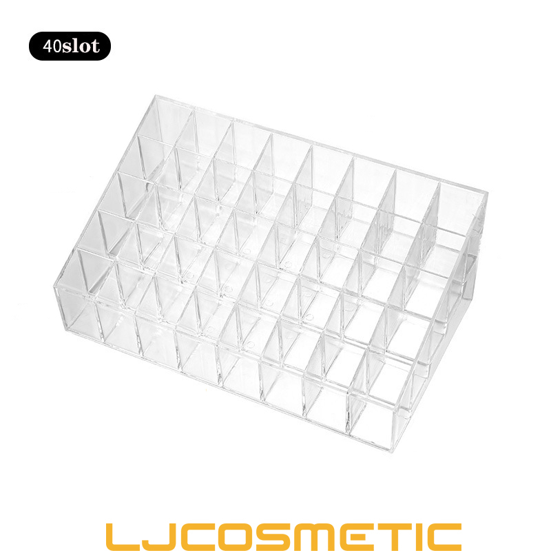 40 Slot Acrylic Lipstick & Makeup Organizer - Cosmetic Display Case ...