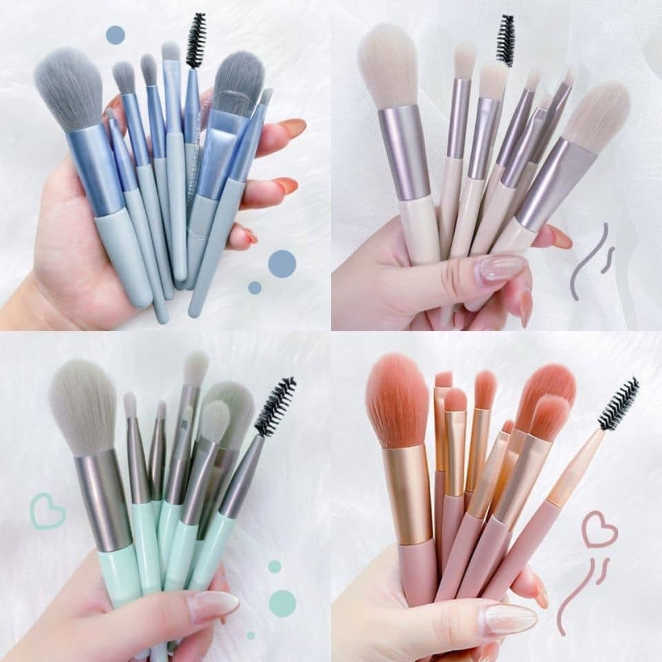 8pcs High Quality Makeup Brush Set Foundation Brush Powder Brush Eye ...