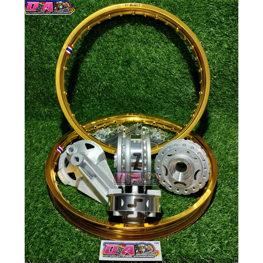 RIM SET 17s YASAKI LIGHTEN HUB SET (ARIETTE) GEAR TYPE FOR HONDA WAVE ...