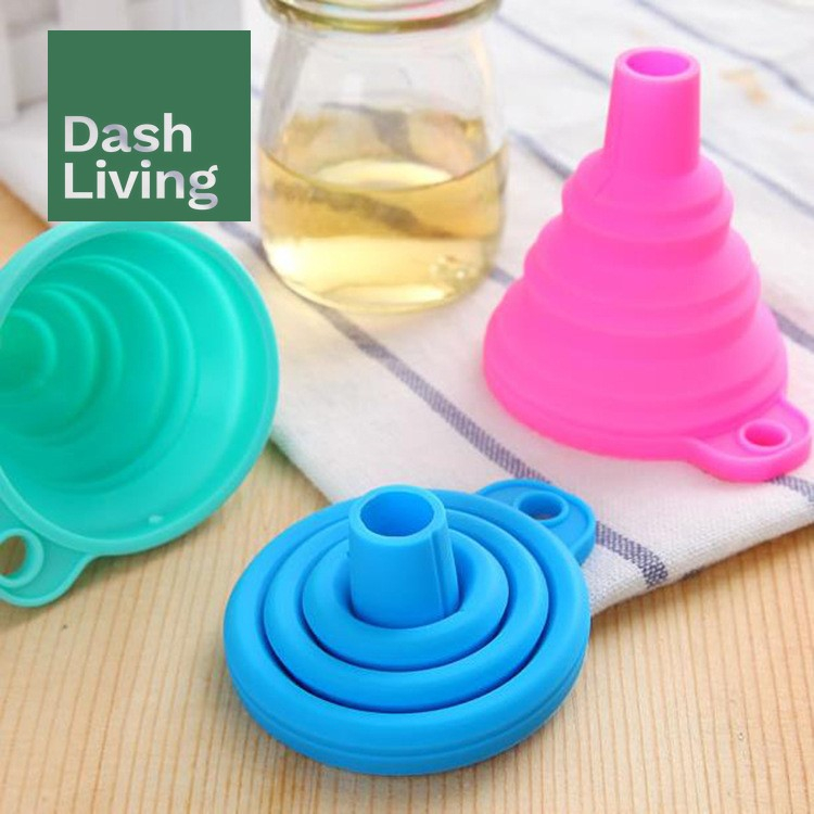 Dash Living Foldable Collapsible Telescopic Silicone Funnel | Shopee ...