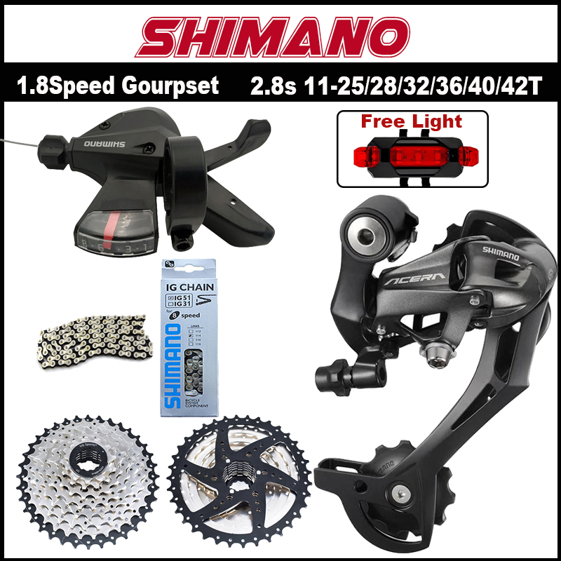 Shimano MTB 8 Speed Groupset Acera M390 8speed RD Shifter VG Cassette ...